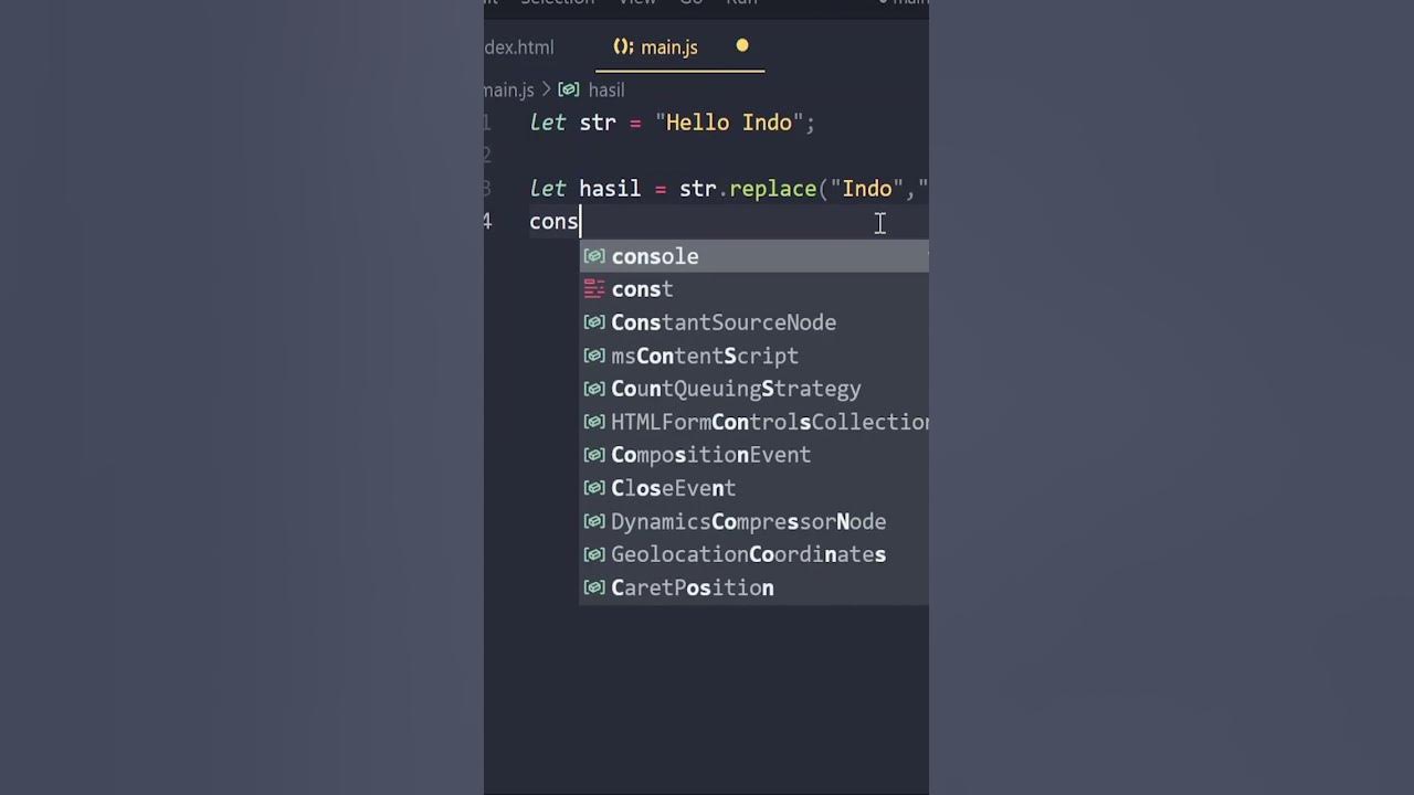 Replace String Method Javascript Youtube