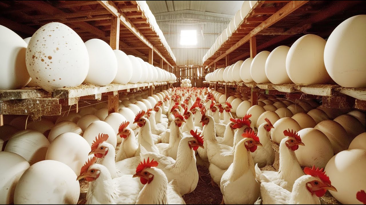 Amazing Poultry Farm Process of Raising Chickens for Eggs For Business ...