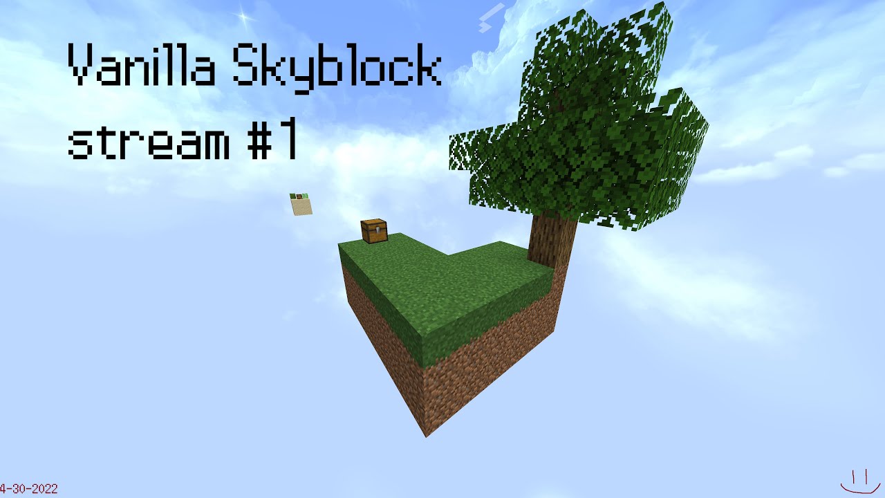 Vanilla skyblock stream #1 - YouTube