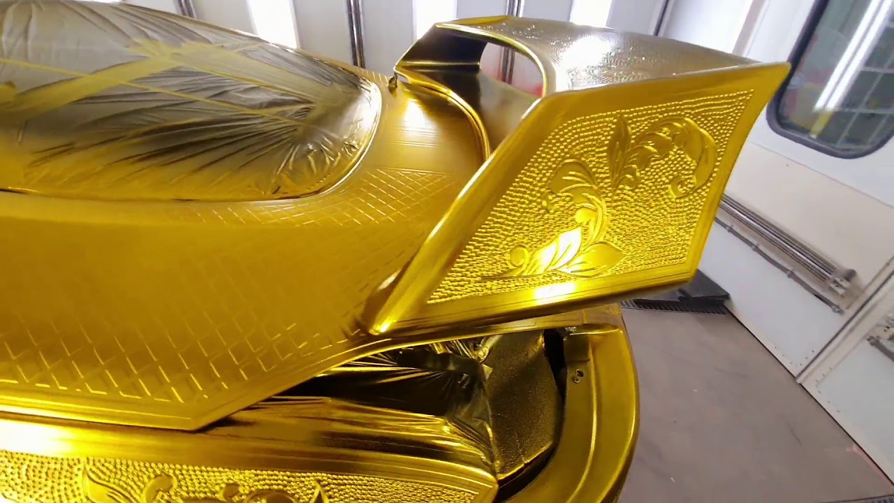 23 . How to gold chrome 370z gold candy coating painting -showkingcar ...