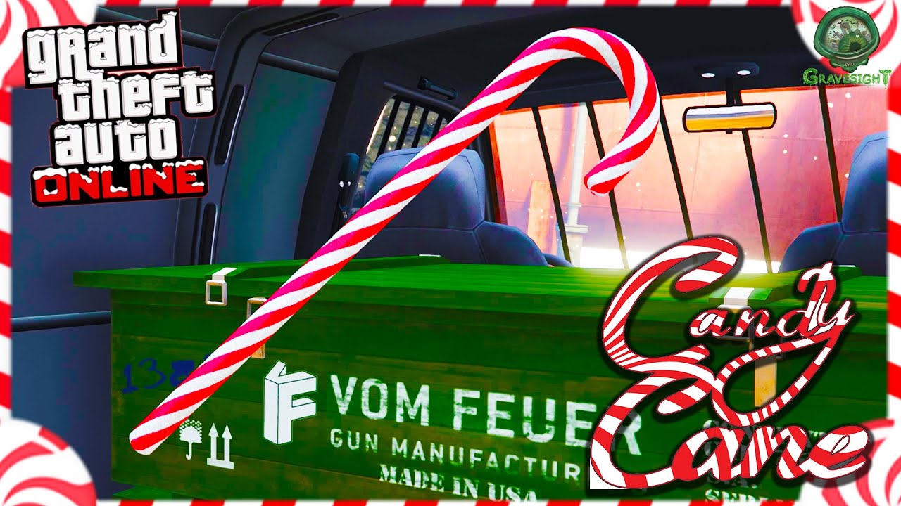 How to Unlock the Candy Cane at the Gun Van in GTA Online | Rare Melee ...