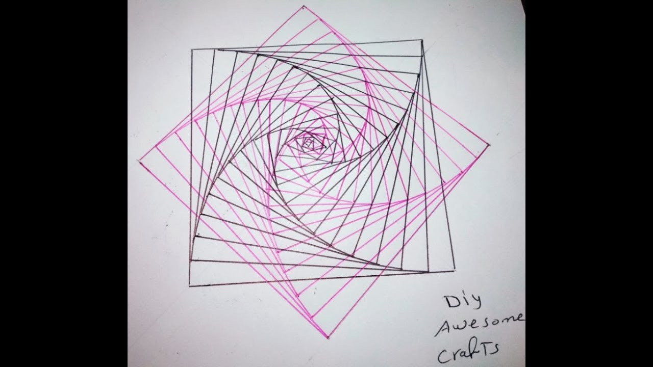 Draw art string shape - YouTube