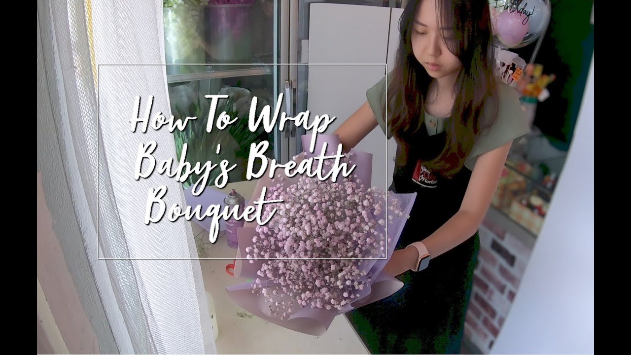 How To Wrap Baby s Breath Bouquet YouTube How To Wrap Baby s Breath Bouquet YouTube