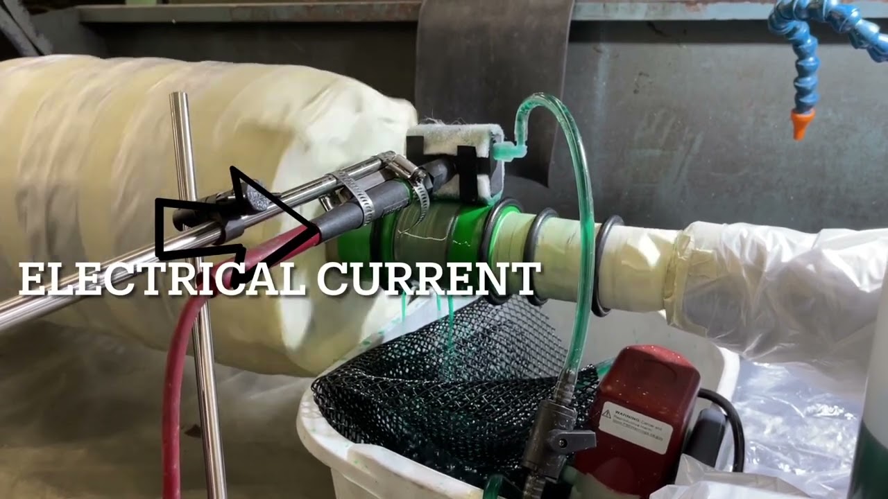 Electroplating an Electric Motor Shaft - YouTube