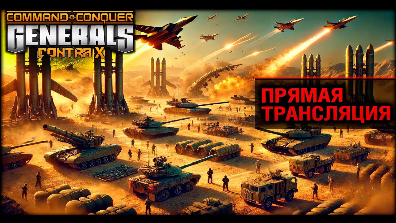 БЕЗУМНАЯ БИТВА! 1 VS 4 Сontra X [Generals Zero Hour] Бонус WoT и Мир ...