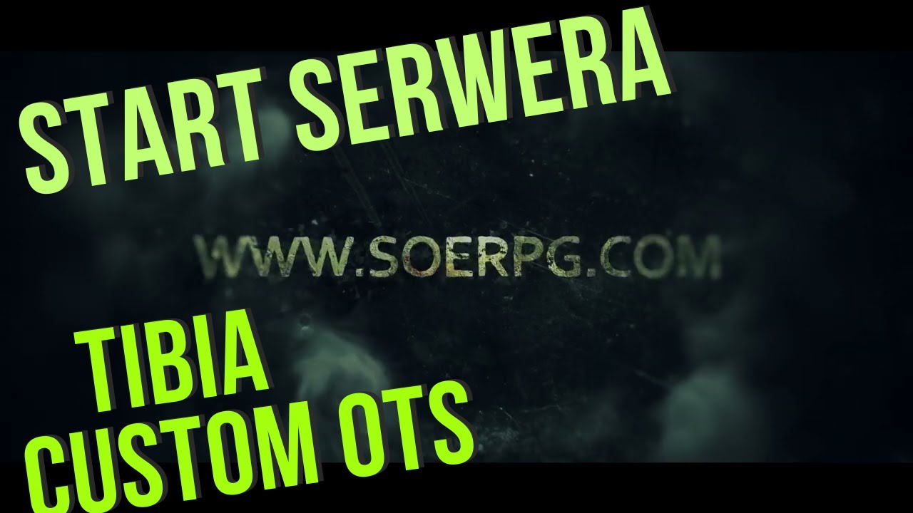 Początek przygody na SOERPG.COM - Tibia custom 7.4 OTS Gameplay PL - YouTube