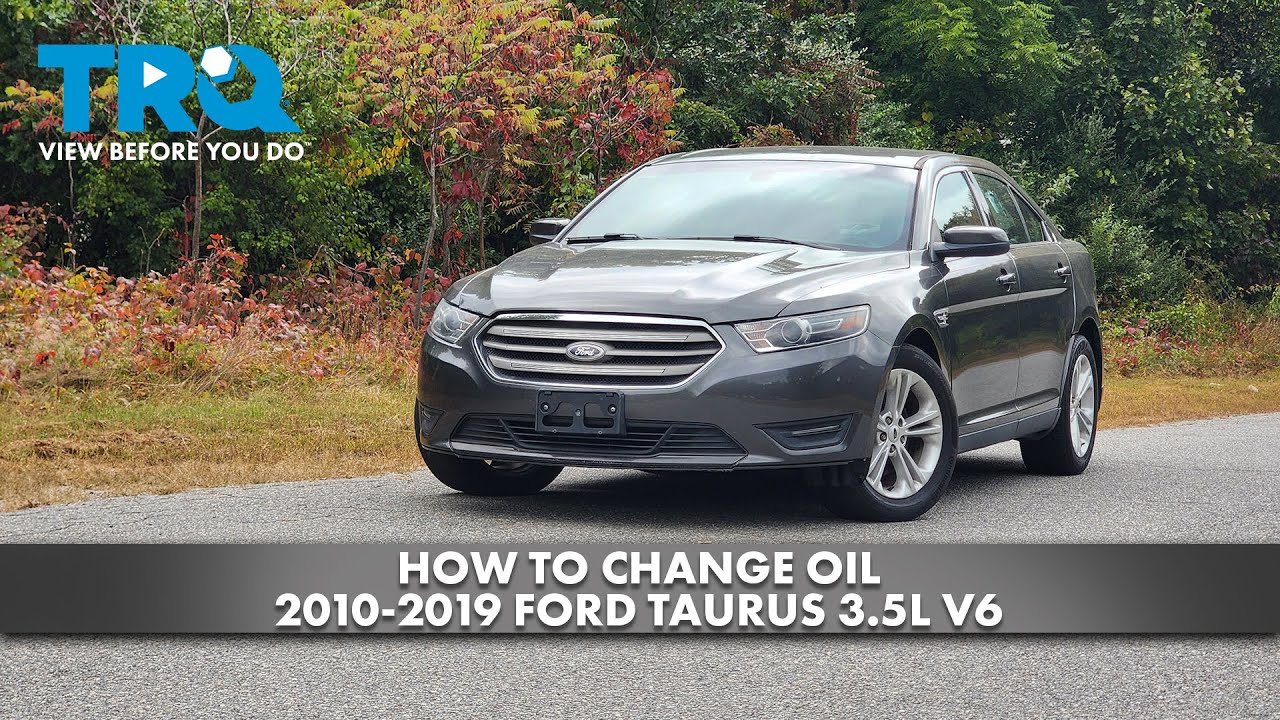 How to Change Oil 2010-2019 Ford Taurus 3.5L V6 - YouTube
