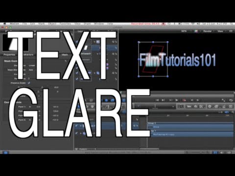Text Glare Effect - Motion 5 - YouTube