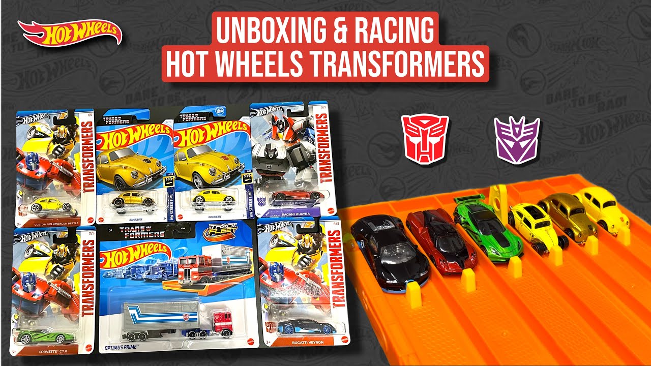 Unboxing Hot Wheels Transformers & Racing Them - YouTube