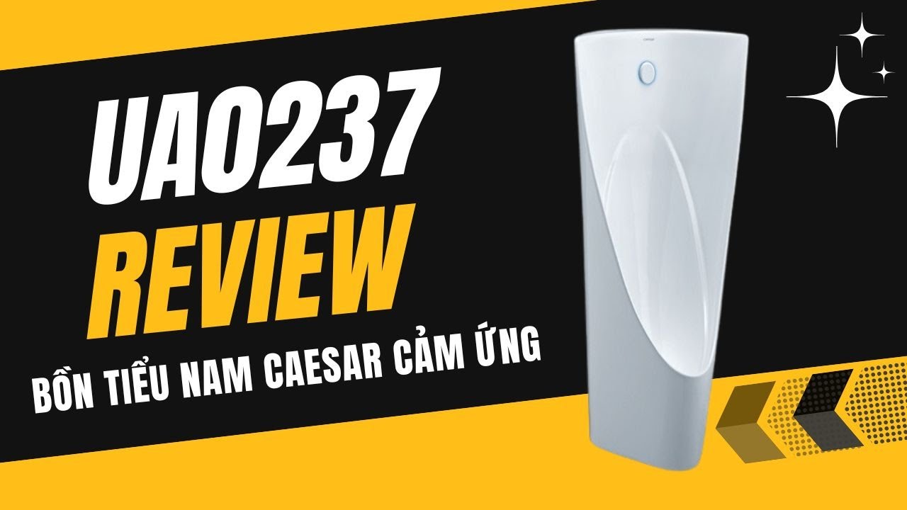 Giới Thiệu Bồn Tiểu Cảm Ứng Caesar UA0237 - YouTube