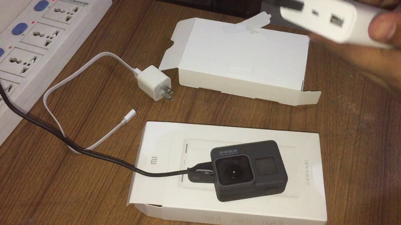 GoPro Hero 5 Black - Charging with 20000mAh Xiaomi Mi Power Bank 2 ...