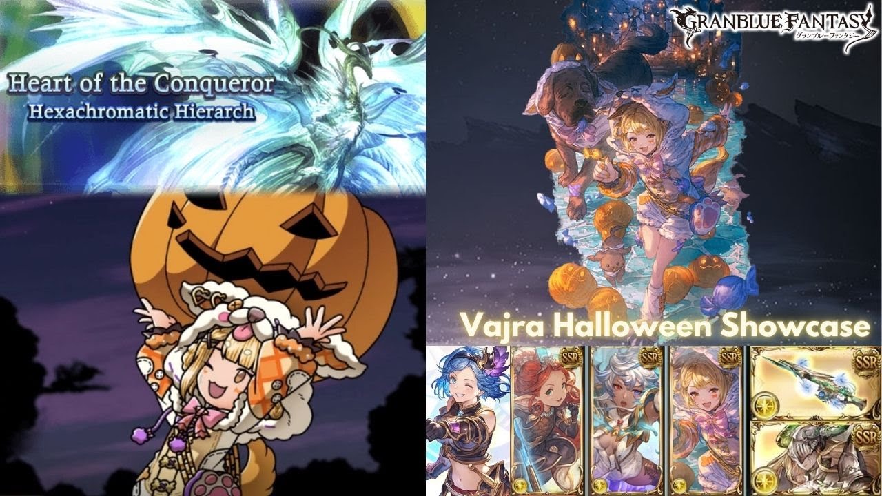 GBF Vajra Halloween Showcase | Hexachromatic Solo Quest No Reload ...