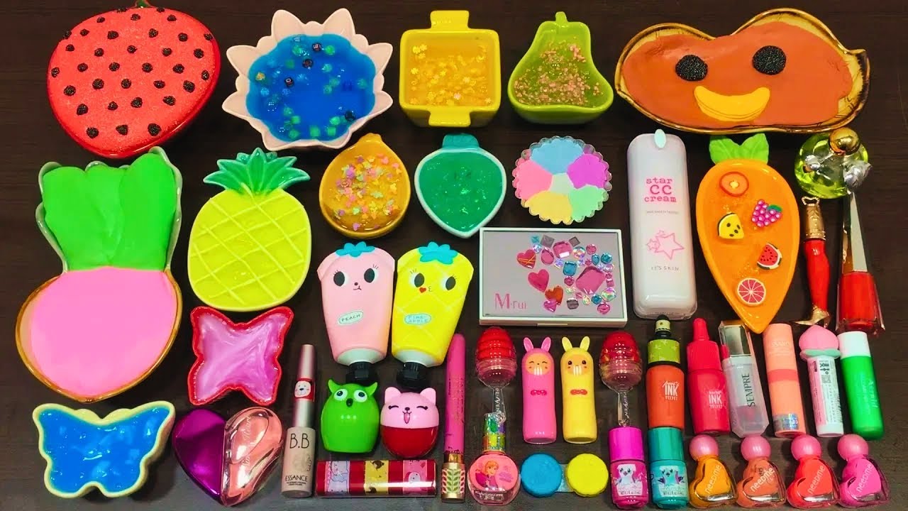 [LIVE] Mixing Makeup into Store Bought Slime | BOP Slime ASMR - YouTube