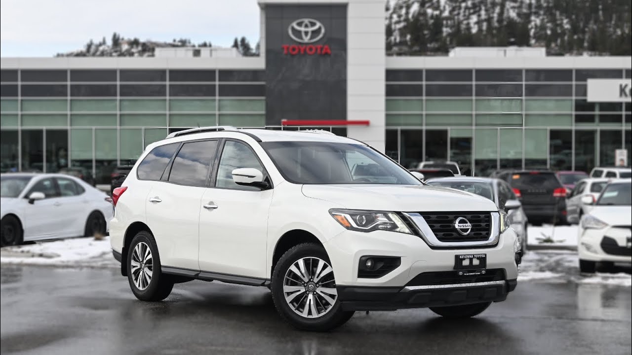 White 2017 Nissan Pathfinder SV Walkaround - Kelowna Toyota - YouTube