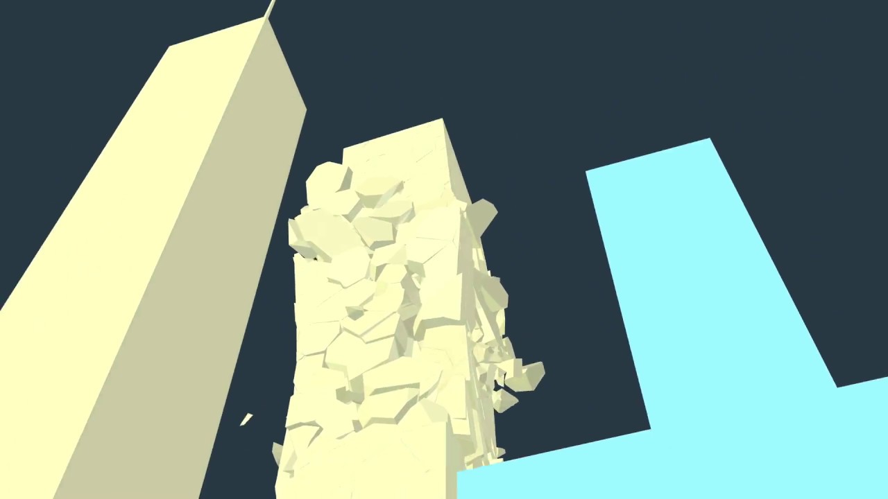 WTC Collapse Blender Simulation - YouTube