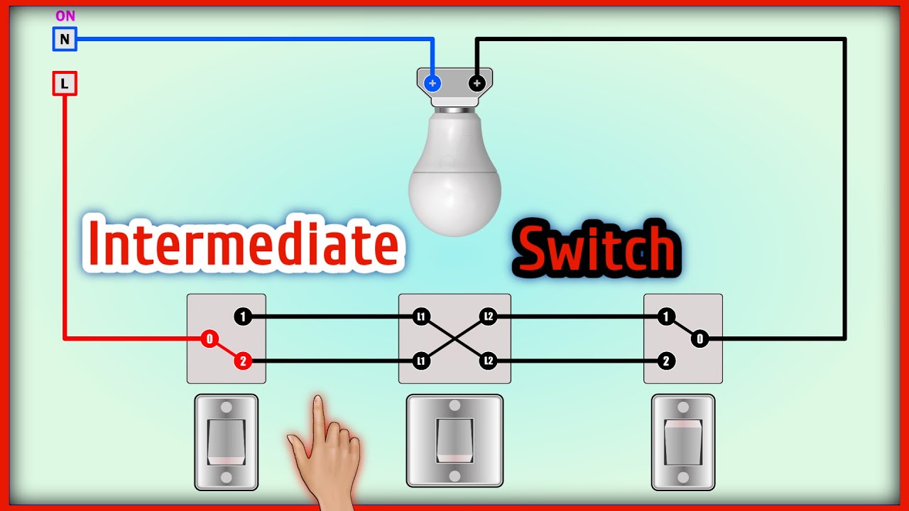 Intermediate Switch Connection || Electrical Simulation - YouTube