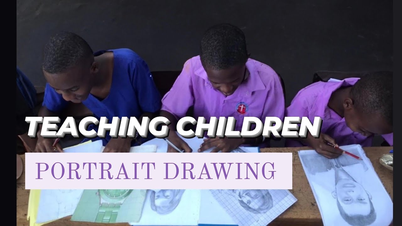 Teaching Children Portrait Drawing - YouTube