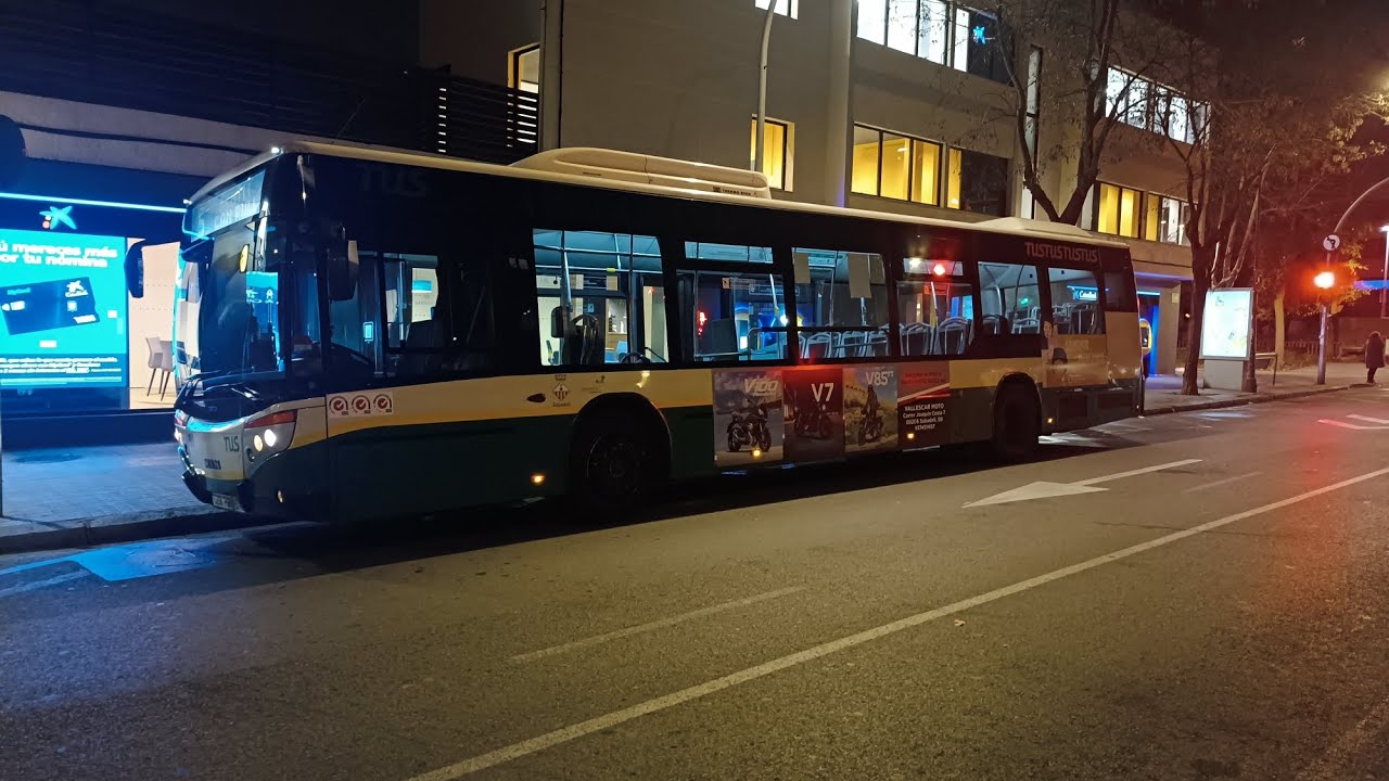 Viaje en el MAN NL263F Carsa City Versus (Voith) N°100 de TUS Sabadell ...