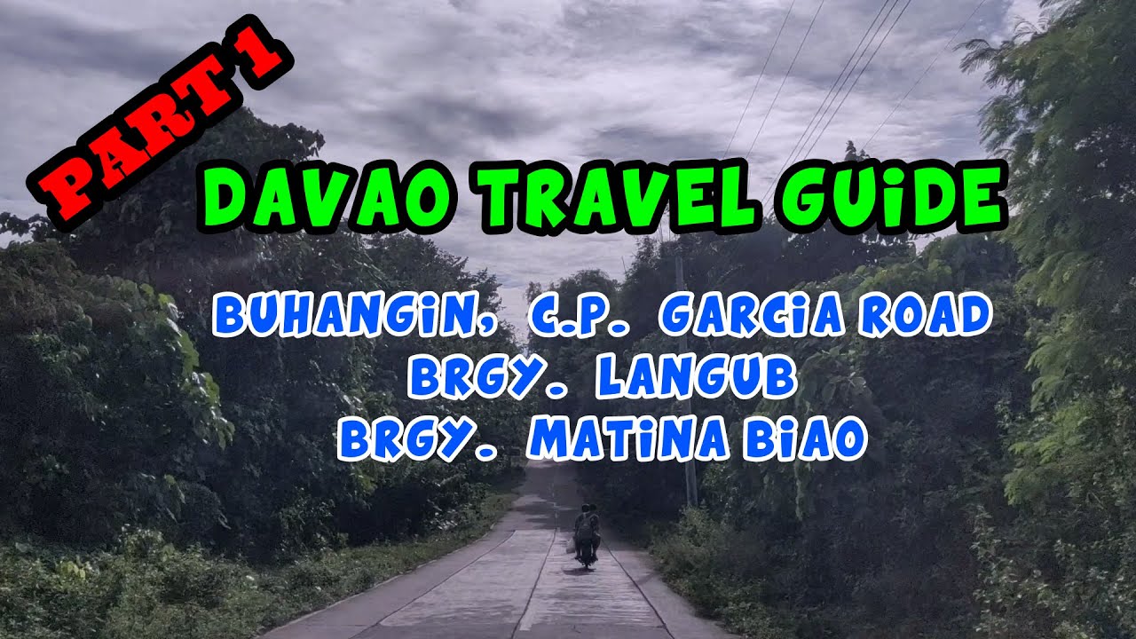 ROAD TOUR BUHANGIN, C.P. GARCIA, BRGY. LANGUB, BRGY MATINA BIAO DAVAO ...