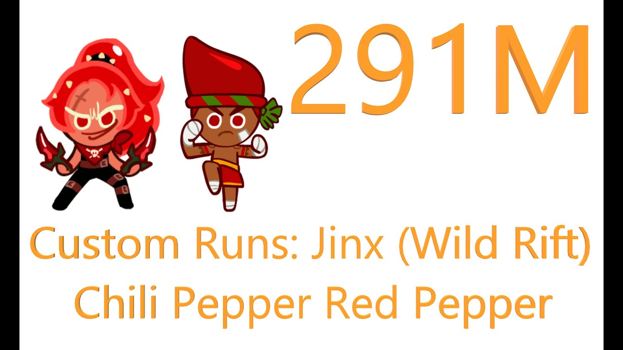 CROB Custom Runs: Jinx (Wild Rift) Chili Pepper Red Pepper 291M | Jinx ...
