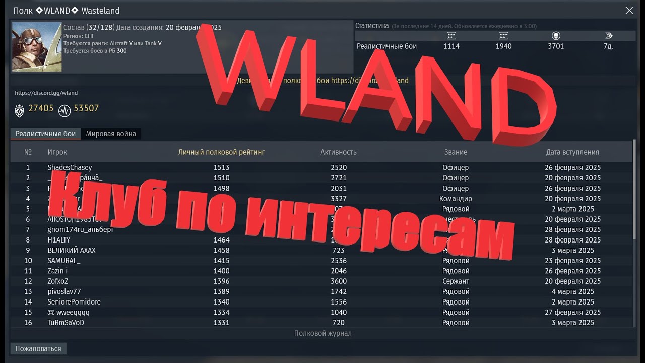 В гостях у полка WLAND . Полковые бои War Thunder - YouTube