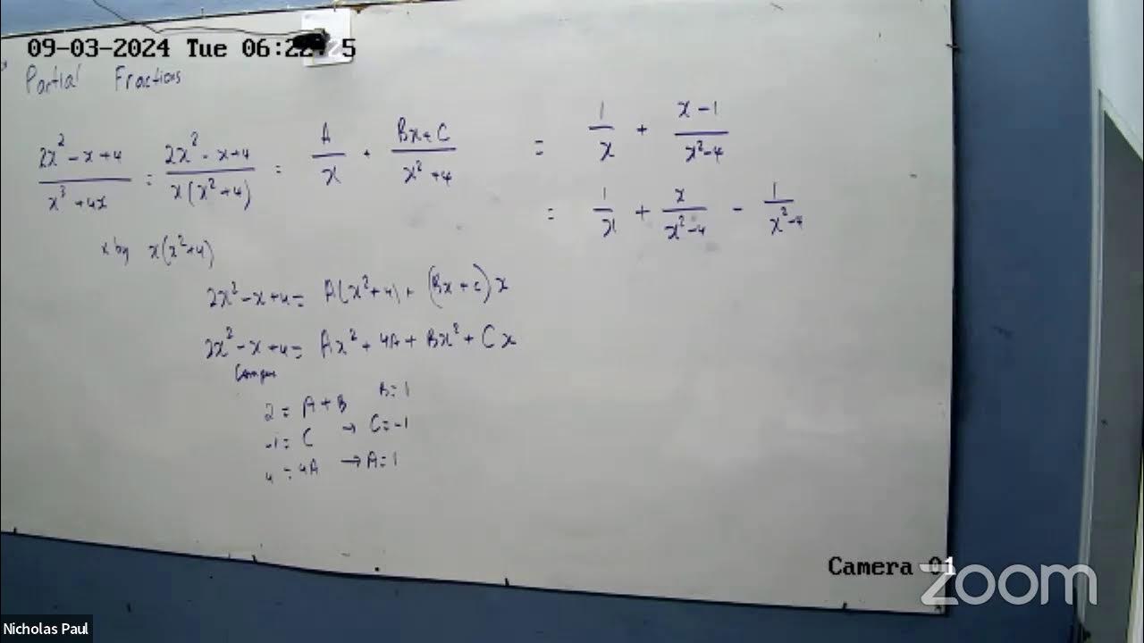 Unit 2 Pure Mathematics Partial fractions Day 1 - YouTube