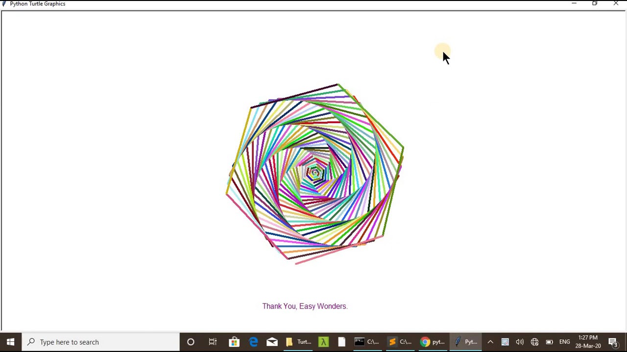 Python Turtle Graphics- Geometrical Patterns, Code Wonders - YouTube