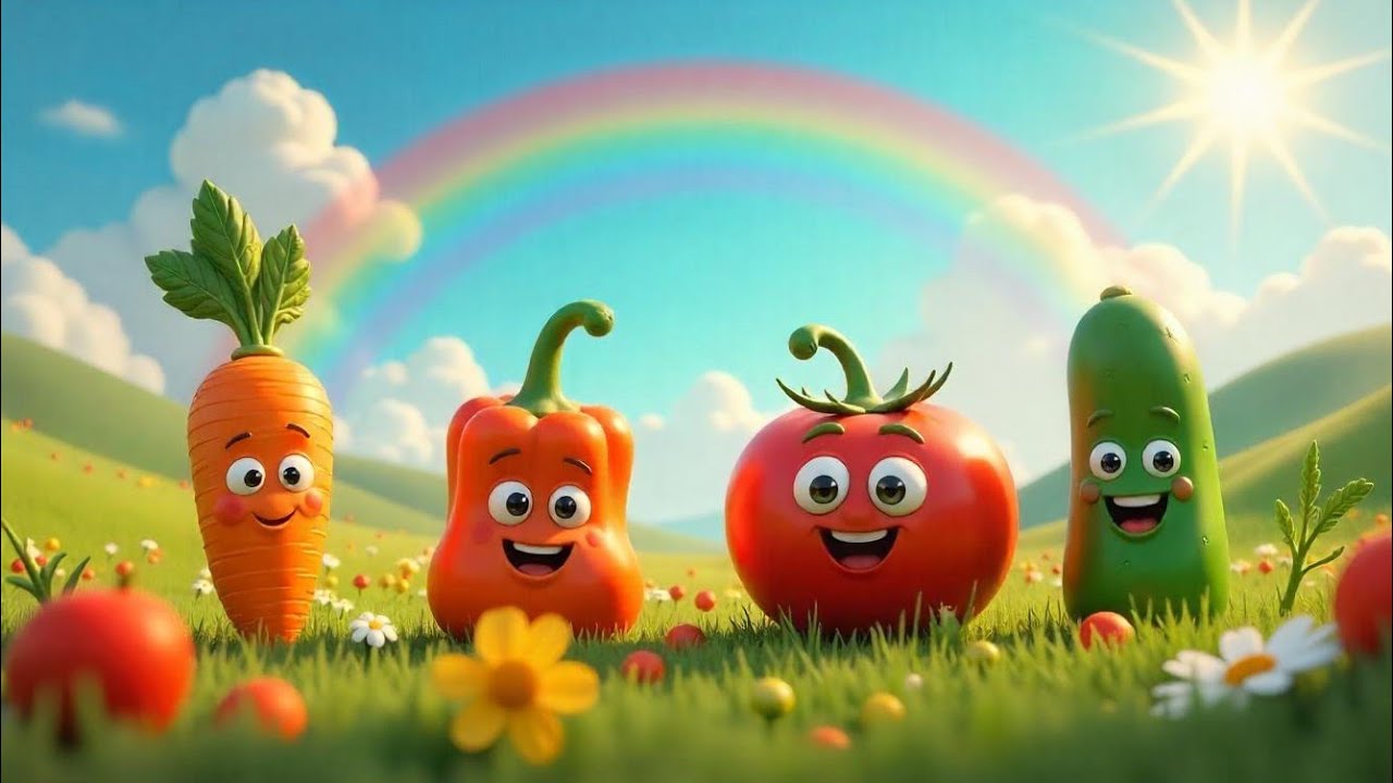 VEGGIE FRIENDS UNITE (EPISODE 1 TO 7) | KIDS CARTOON SONG IN ENGLISH ...