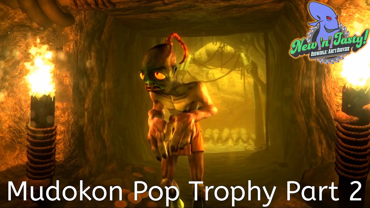 Oddworld: New 'N' Tasty! - Mudokon Pop Trophy Part 2 - YouTube