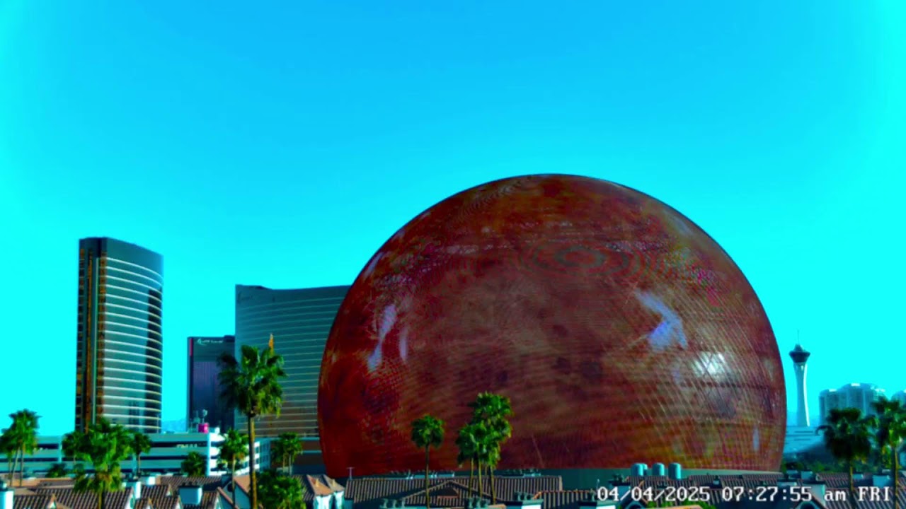 📍 Live 24/7: Stunning Real-Time View of the Las Vegas Sphere - YouTube