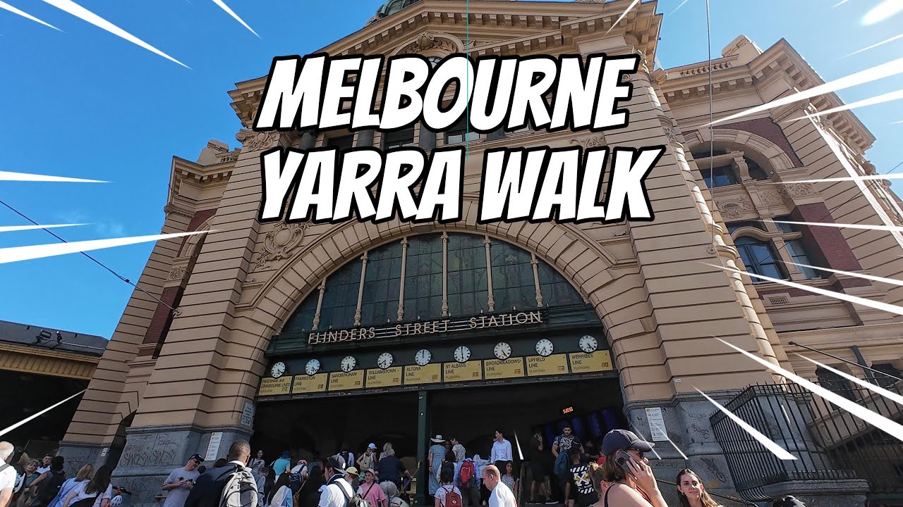 Melbourne Flinders Street Station Yarra Walk, Australia DJI Action 4 ...