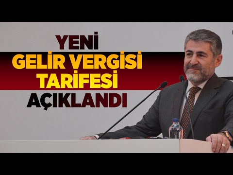 NUREDDİN NEBATİ 2023 YILI GELİR VERGİSİ TARİFESİNİ AÇIKLADI
