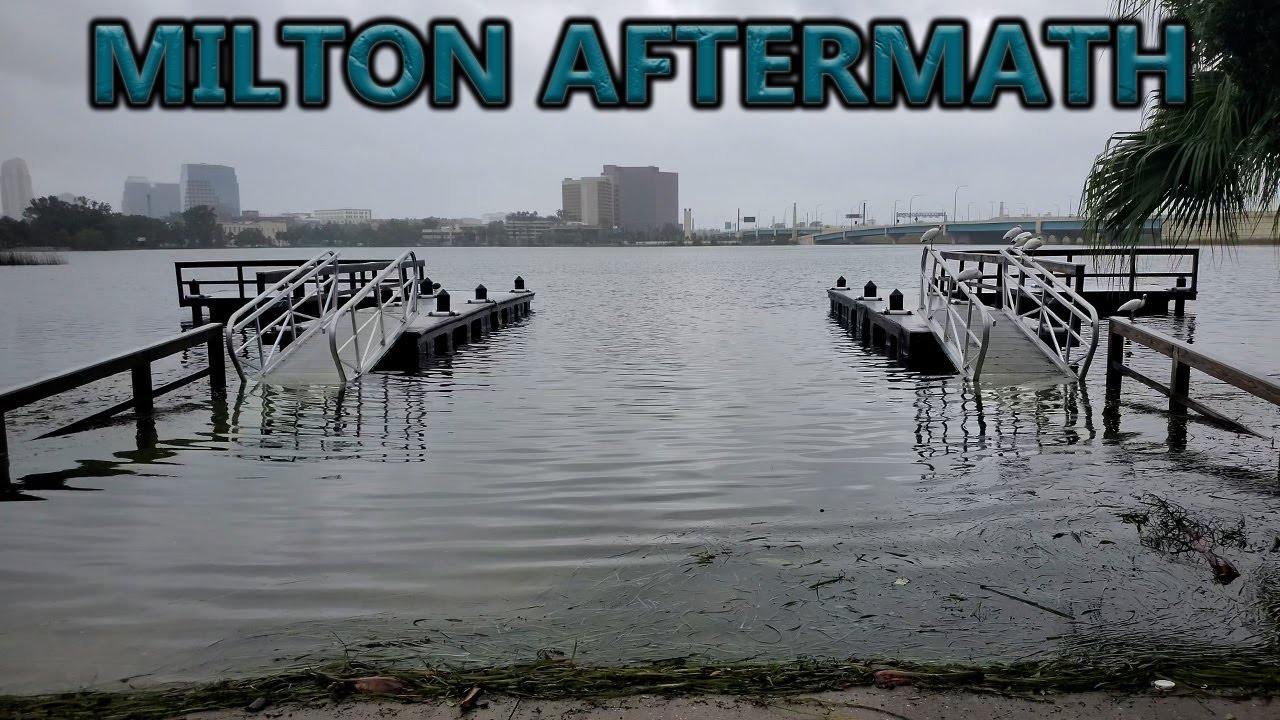 Hurricane Milton Aftermath in Orlando Lake Ivanhoe Flooding - YouTube