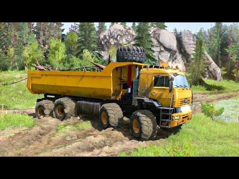 Kamaz Polar Forwarder - Envelope Truck | Ura-Guba Map | Spintires ...