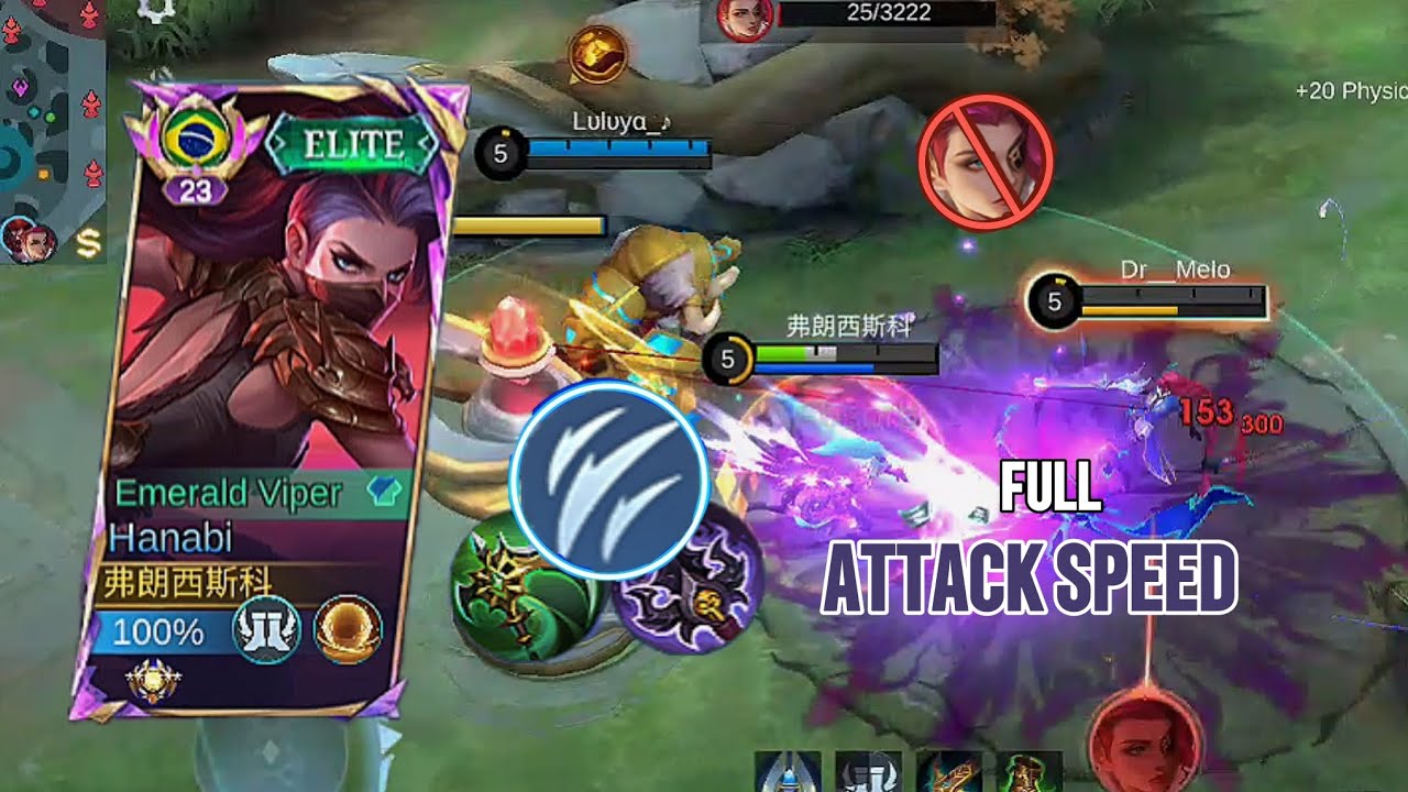 Hanabi strong gameplay, perfect build and emblem full attack speed Vs ...