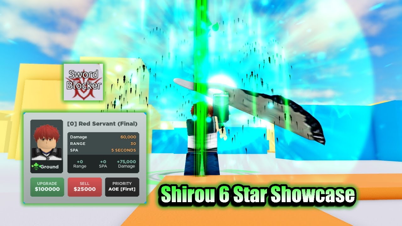 6 Star Shirou (Red Servant Final) Showcase NEW META UNIT All Star Tower ...