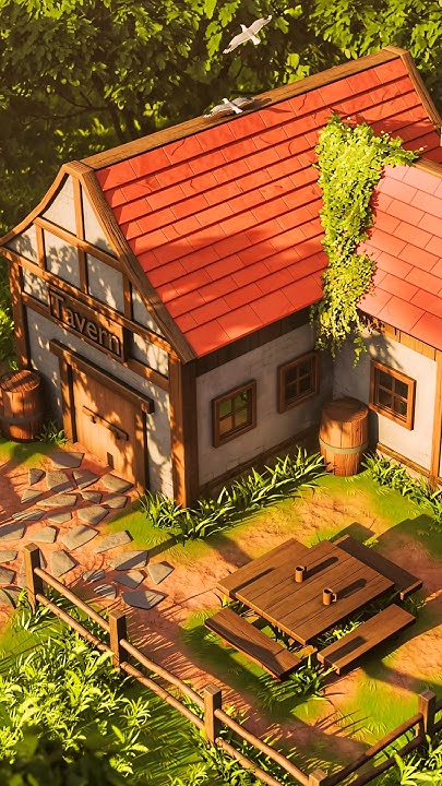 Creating Stylized Tavern in Blender - Timelapse#3dart #blender3d #3denvironment - YouTube