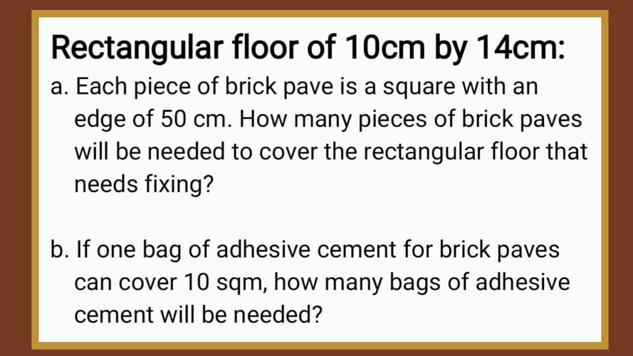 Simple Engineering Word Problems: Area of a Rectangle and a Square ...