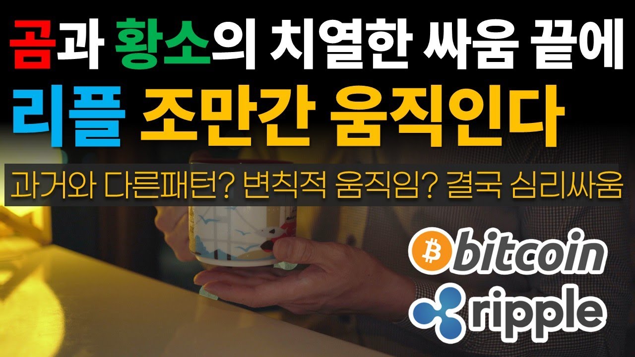 리플 곰과 황소의 치열한 싸움 거의 끝나가고 조만간 방향성 결정된다 ⭐ 과거와 다른 패턴 변칙적 움직임 과연 비트코인