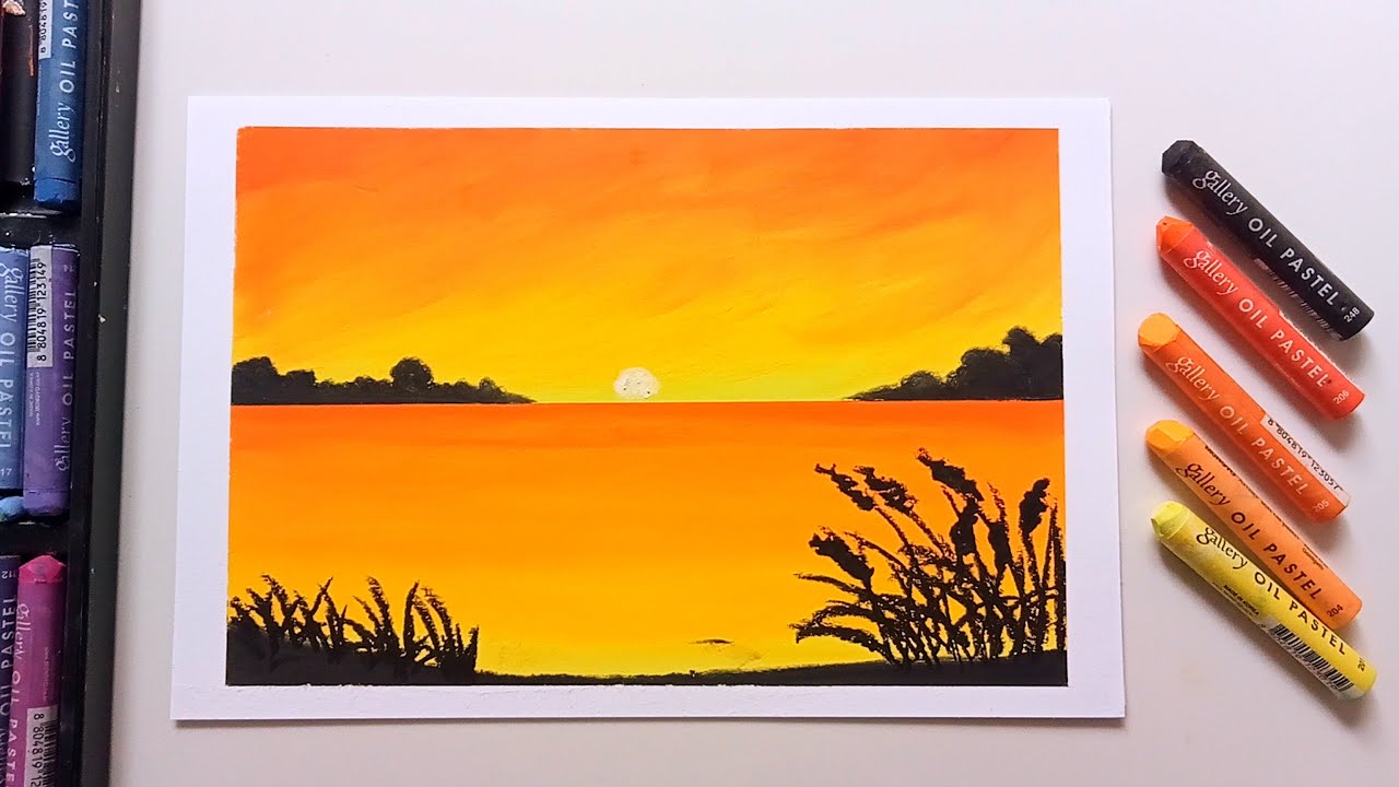 Easy oil pastel drawing tutorial | Easy oil pastel | Easy drawing - YouTube