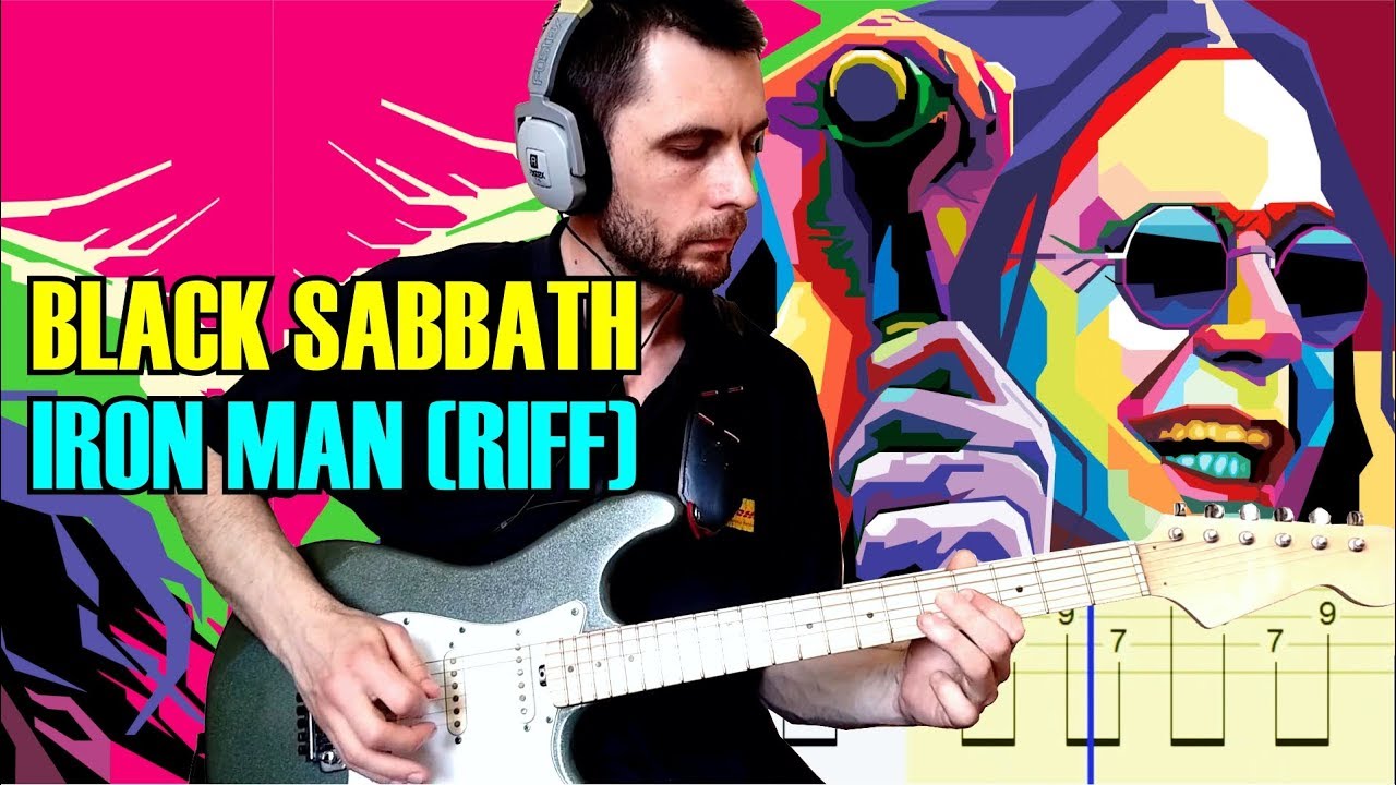 Guitar Tab Lesson Tutorial: Black Sabbath - Iron Man (Riff) - YouTube