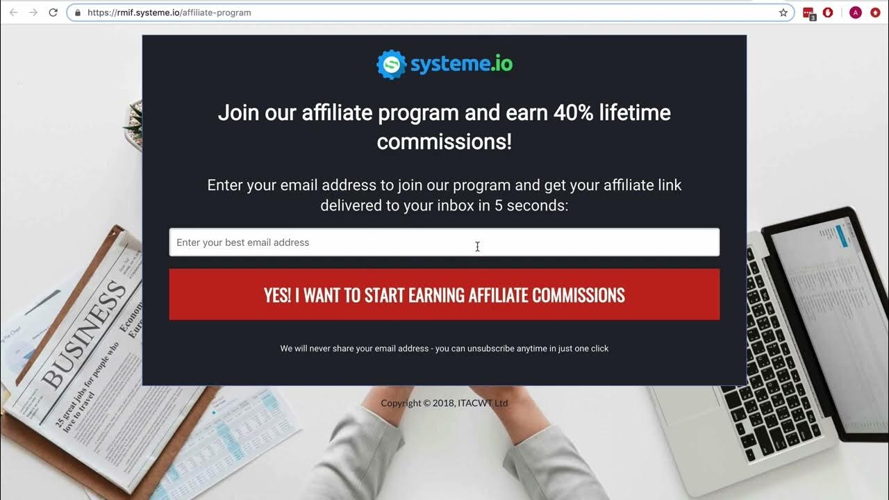 Systeme.io: How To Create Your Own Affiliate Program - YouTube