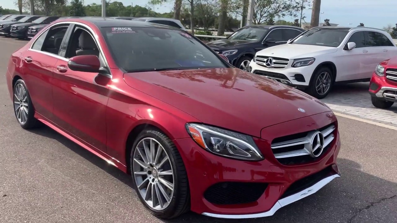 2016 Mercedes-Benz C300 Sedan Red 2.0l I-4 - YouTube