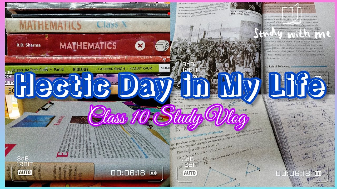 Hectic Day in My life as a 10th Grader 📚 | Class 10 Study Vlog 🦋 ...