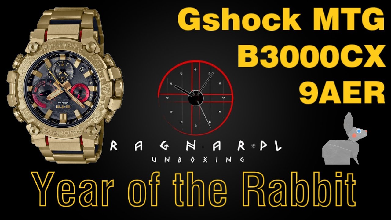 Gshock MTG B3000CX 9AER 2023 Year of the Rabbit - recenzja, przymiarka ...
