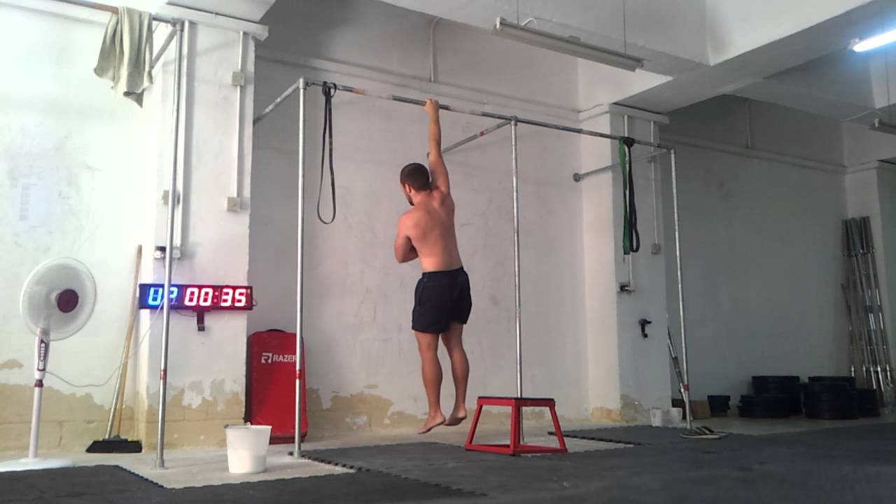 20140623 1-arm (right) dead-hang 64 sec - YouTube
