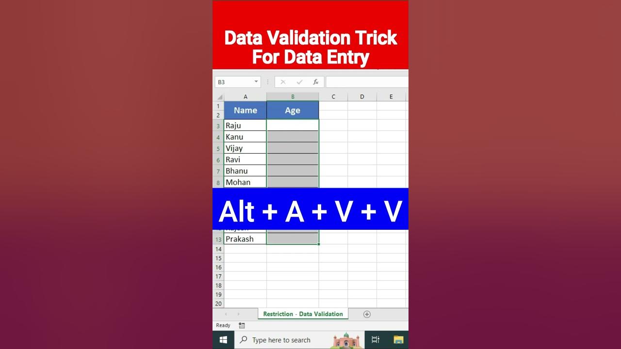 💡Excel Data Validation Tricks | #excel #exceltips #shortsfeed #trending #viral #shorts - YouTube