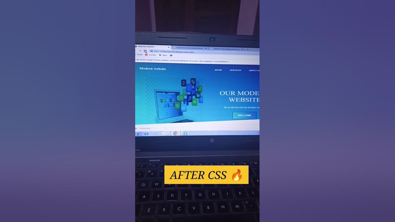 Web Designing Using Html And Css 🔥before Css And After Css Complete Website Shortsvideo