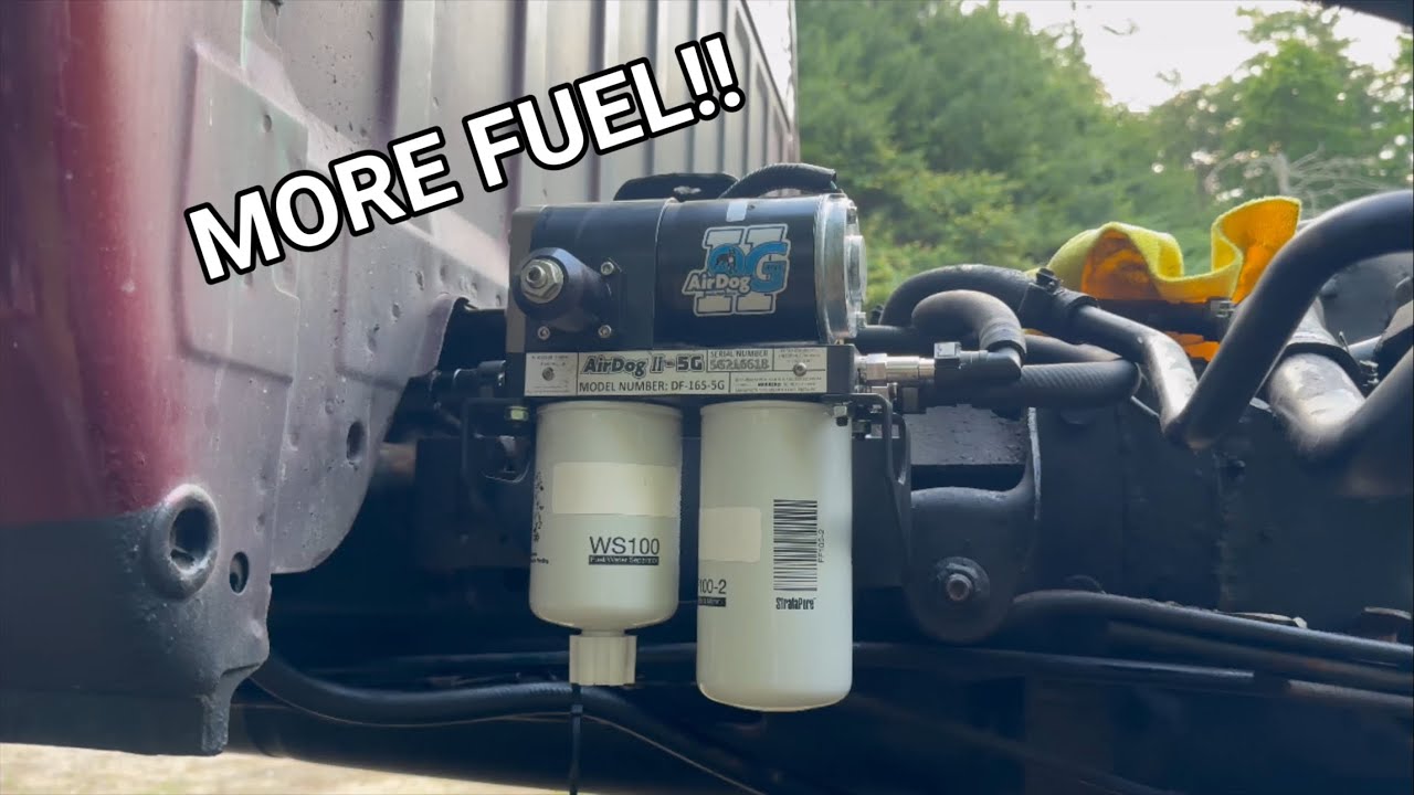 Installing An AirDog Fuel System On My 24v!! - YouTube