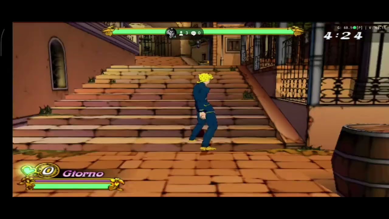 Jojo Golden Wind de ps2, pega pega com bucciarati - YouTube